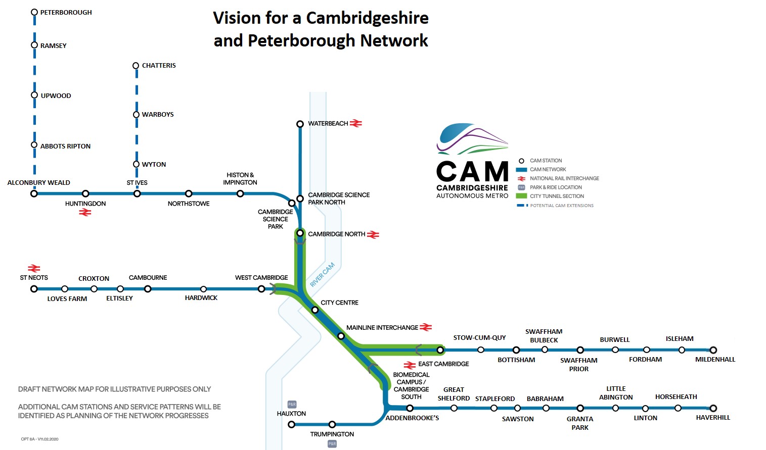 Plan to extend revolutionary Cambridge transport system to Peterborough