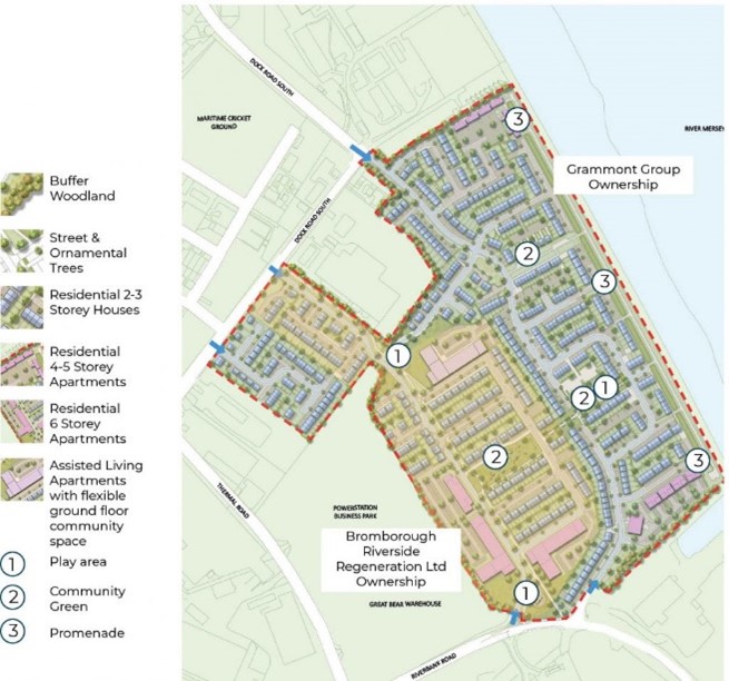 Bromborough Wharf to be redeveloped into 564 homes